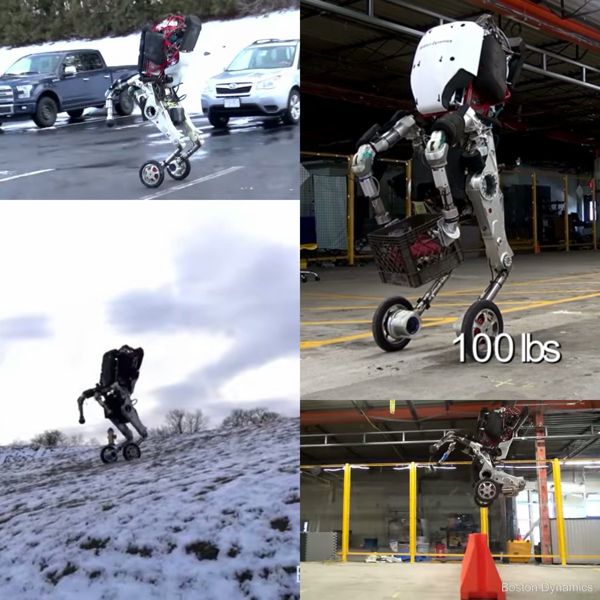 Boston Dynamics’ Handle robot dominates parkour on wheels in new ...