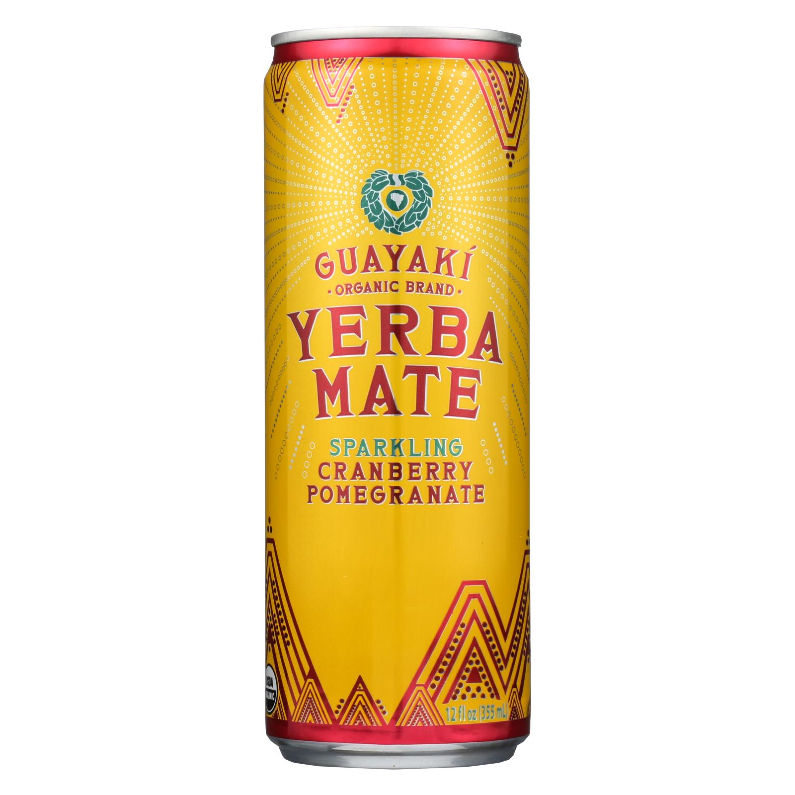 Guayaki Yarba Mate Sparkling Mate - Cranberry Pomegranate - Case Of 12 ...