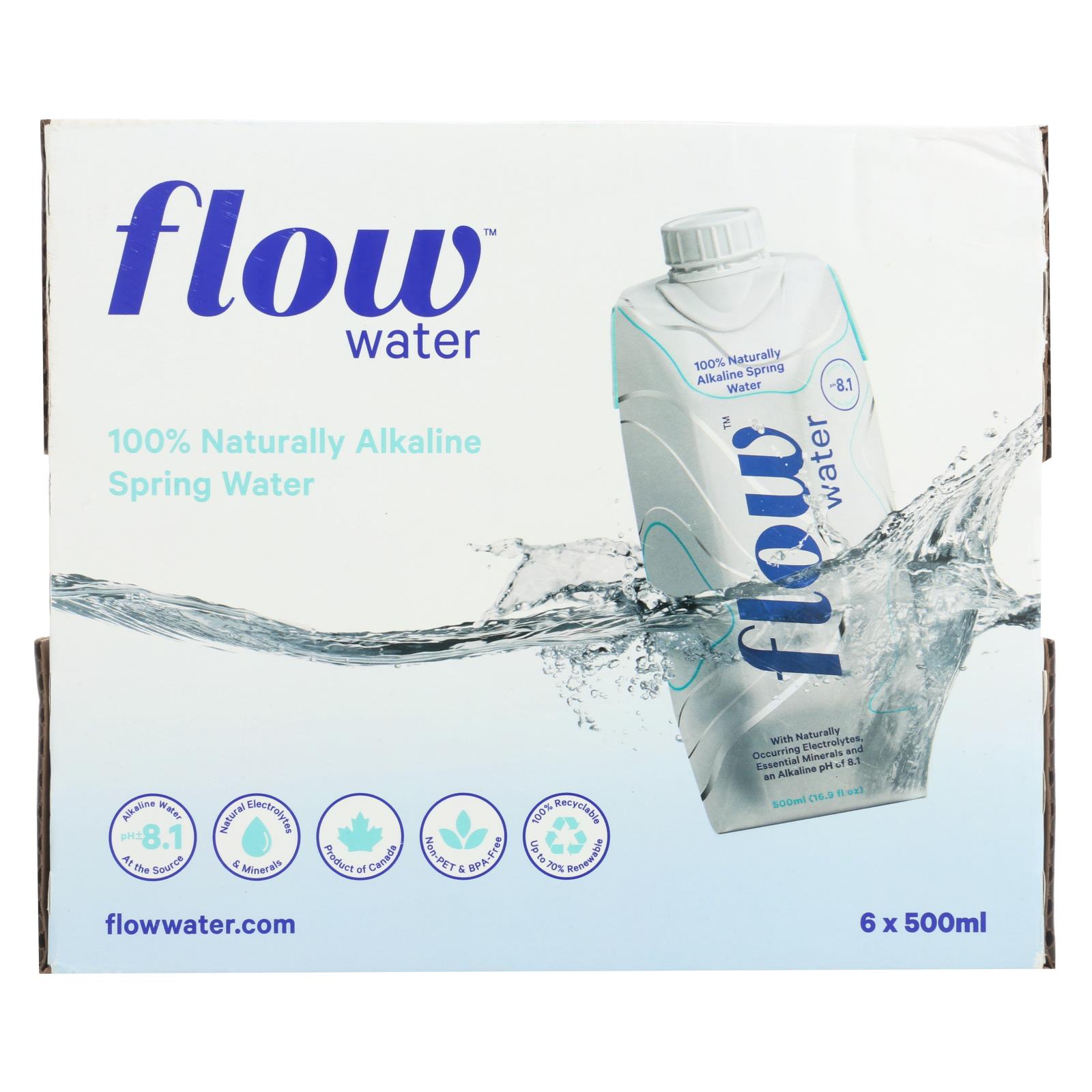 Flow Spring Water - Natural Alkaline - Case Of 6 - 500 Ml | # ...