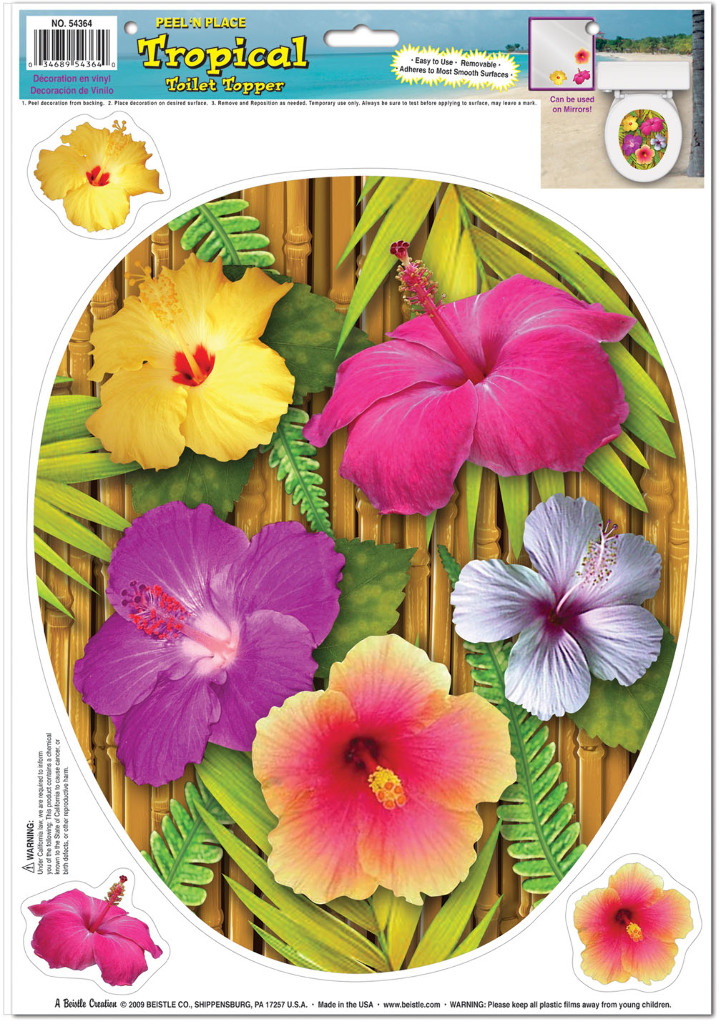 Tropical Toilet Topper Peel n Place Case Pack 24 Bizwhiznetwork tropical-toilet-topper-peel-n-place-case-pack-24-bizwhiznetwork